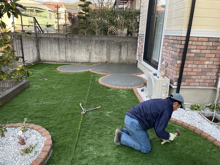 大阪府河内長野市のかわいいお庭リフォームが完成しました | 吹田市でエクステリアデザインや外構工事ならsotoDesign竹本造園